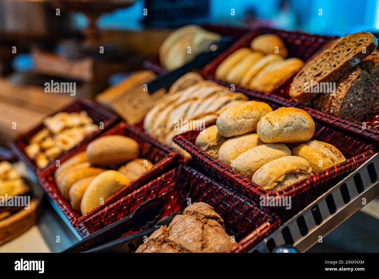 Various types of bakery products on the table Stock Photo - Alamy