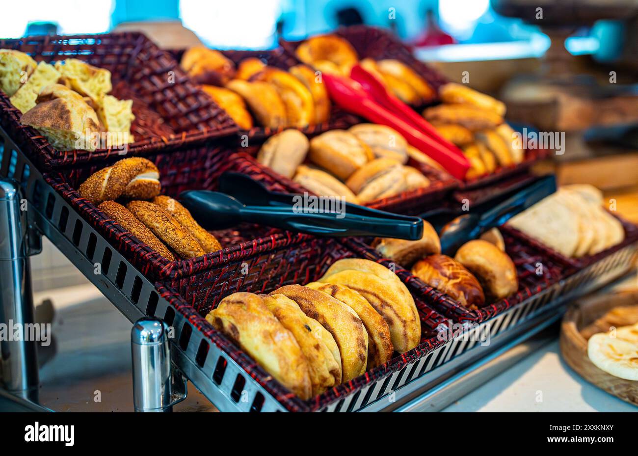 Various types of bakery products on the table Stock Photo - Alamy