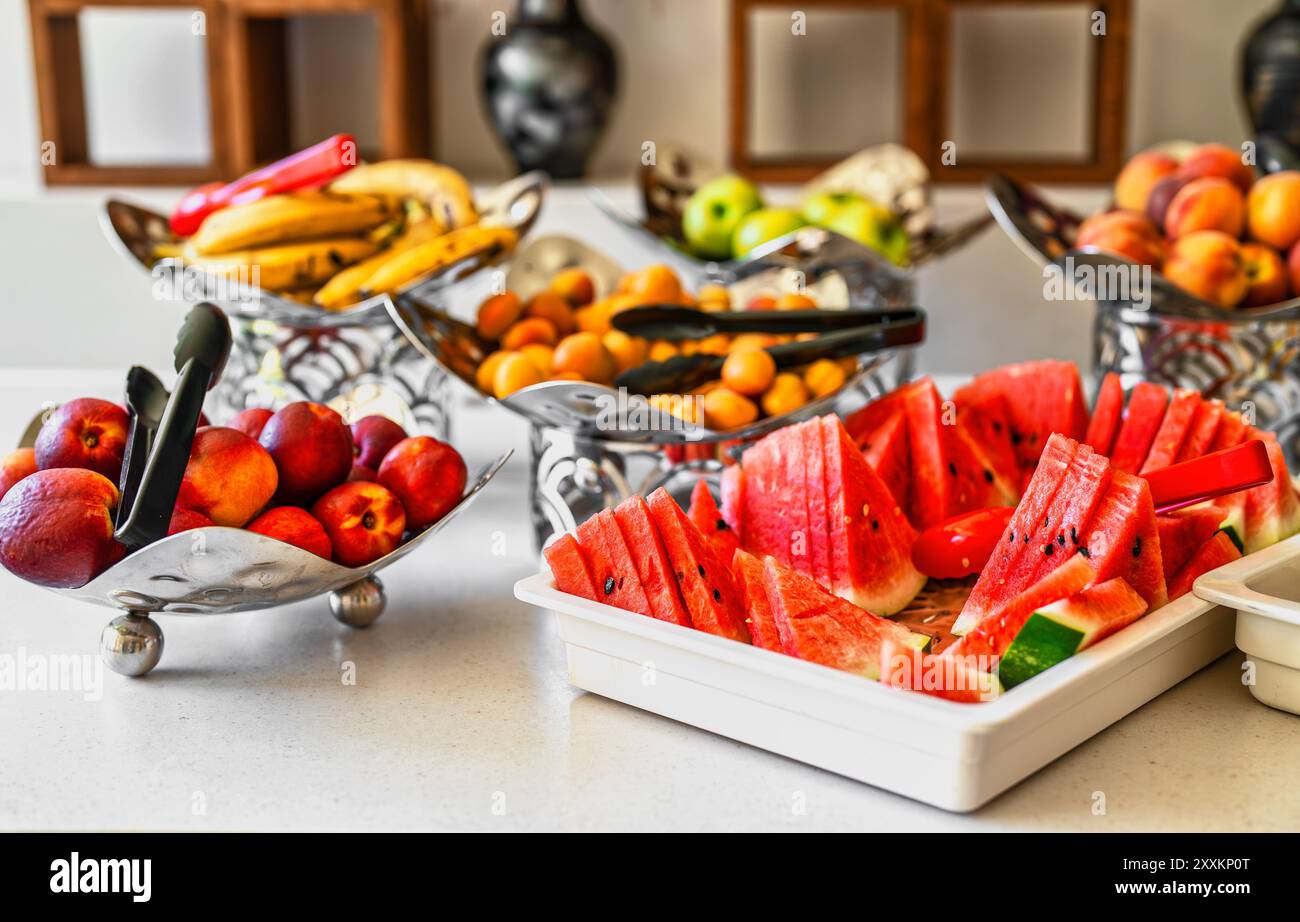 Fruit plates inclusive food concept hi-res stock photography and images ...