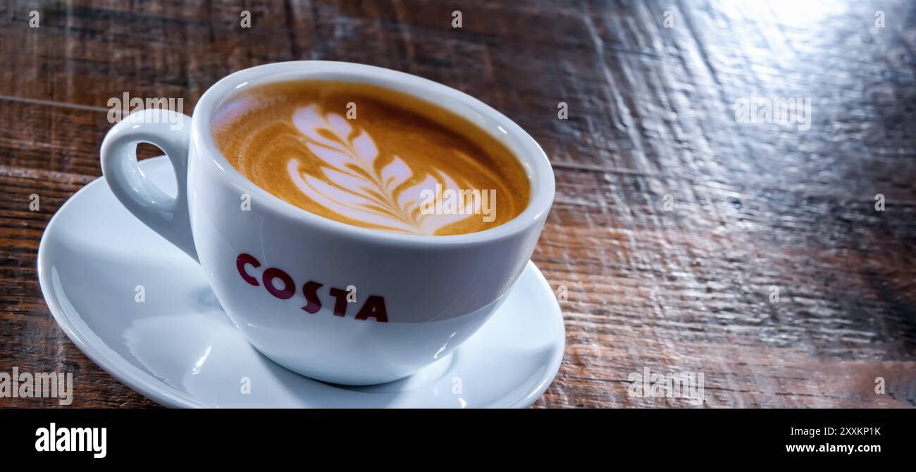 POZNAN, POL - APR 19, 2023: Cup of Costa Coffee, a brand of British ...