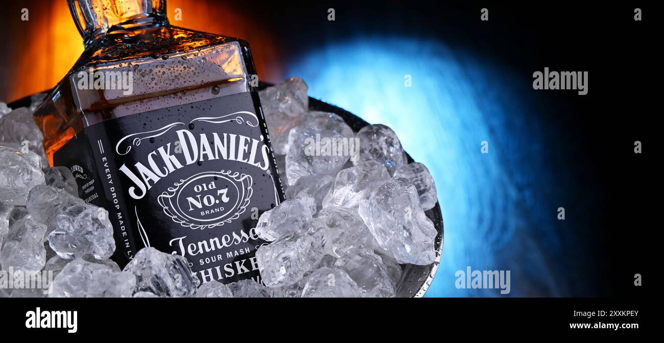 POZNAN, POL - FEB 28, 2024: Bottle of Jack Daniel's, a brand of the ...