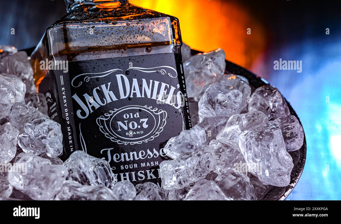 POZNAN, POL - FEB 28, 2024: Bottle of Jack Daniel's, a brand of the ...