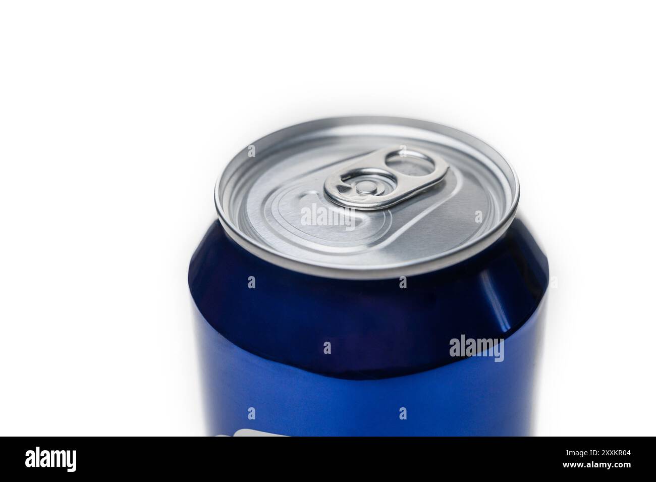 Beer can, view above on a white background isolated Stock Photo - Alamy