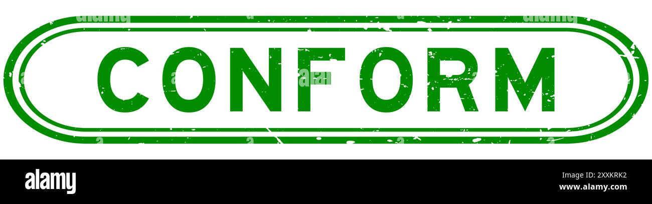 Grunge green conform word rubber seal stamp on white background Stock Vector Image & Art - Alamy