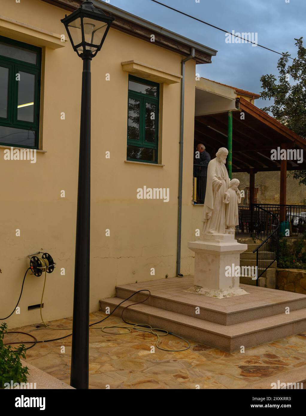 Statue near the Maronite Church in Northern Cyprus Stock Photo - Alamy