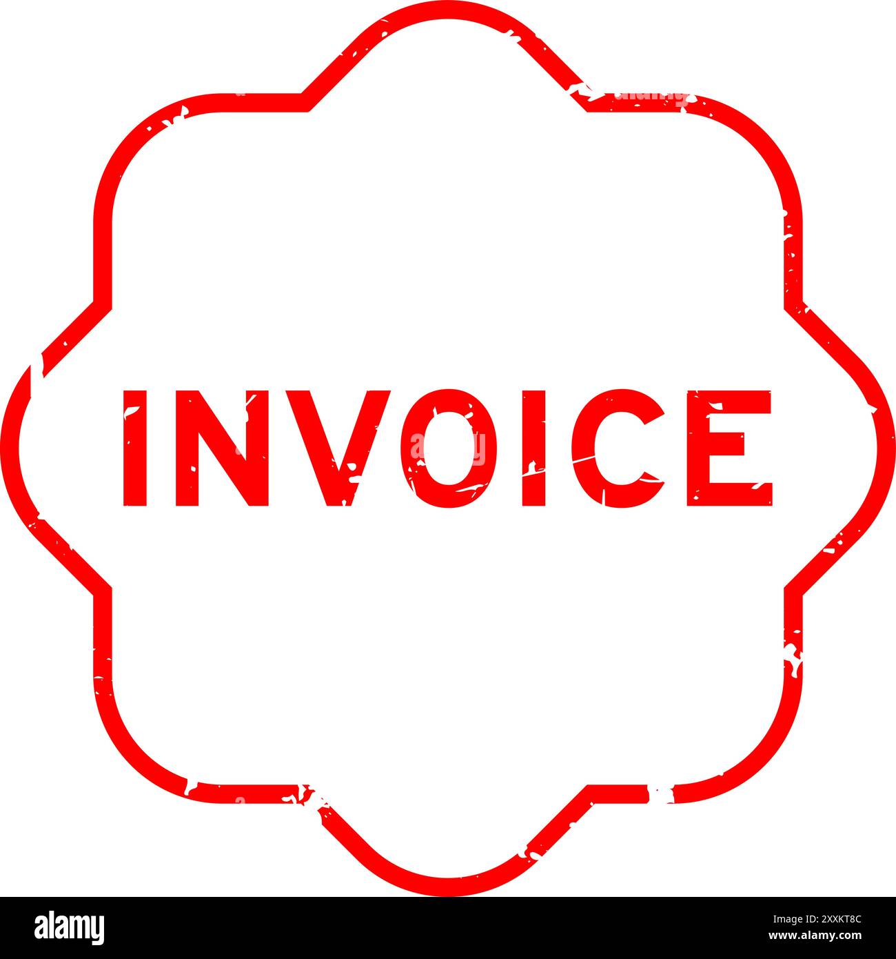 Grunge red invoice word rubber seal stamp on white background Stock Vector Image & Art - Alamy
