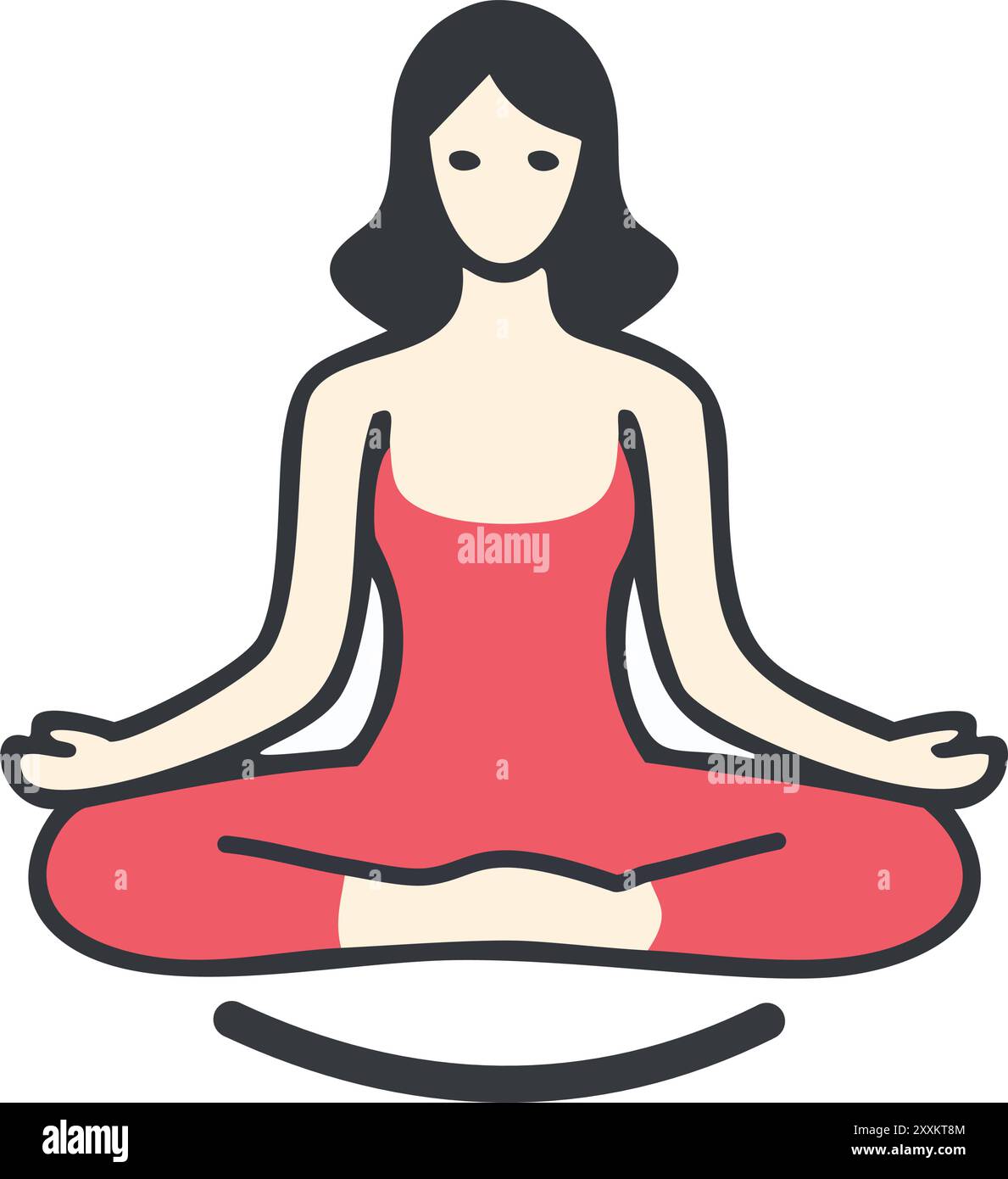 Mindfulness pose position Cut Out Stock Images & Pictures - Alamy