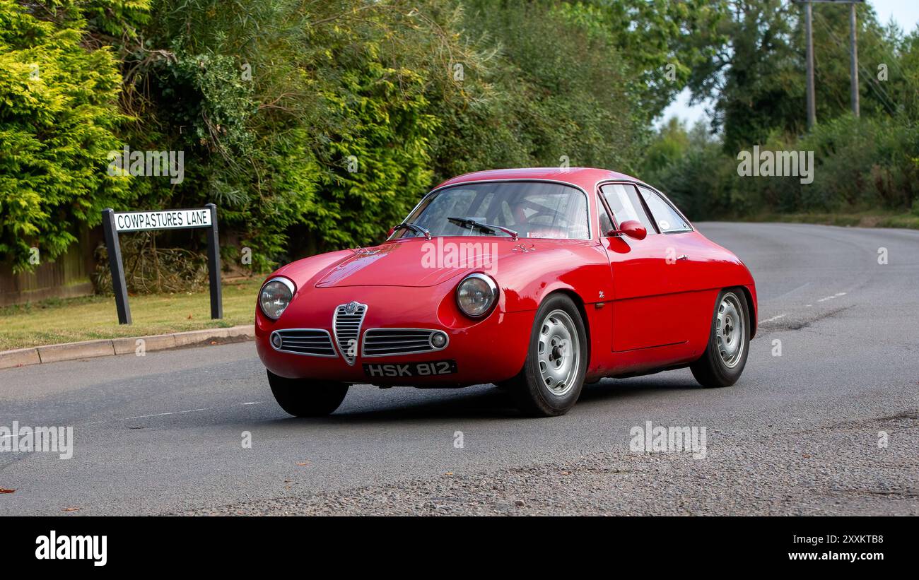 Whittlebury,Northants.,UK - Aug 25th 2024: 1961 red Alfa Romeo SZ ...