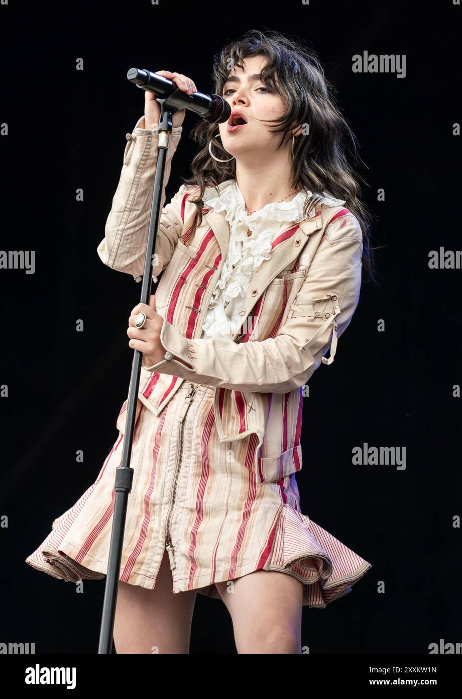 EDITORIAL USE ONLY The Last Dinner Party lead singer Abigail Morris ...