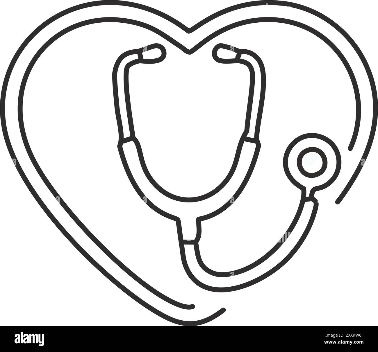 Stethoscope Drawing Heart