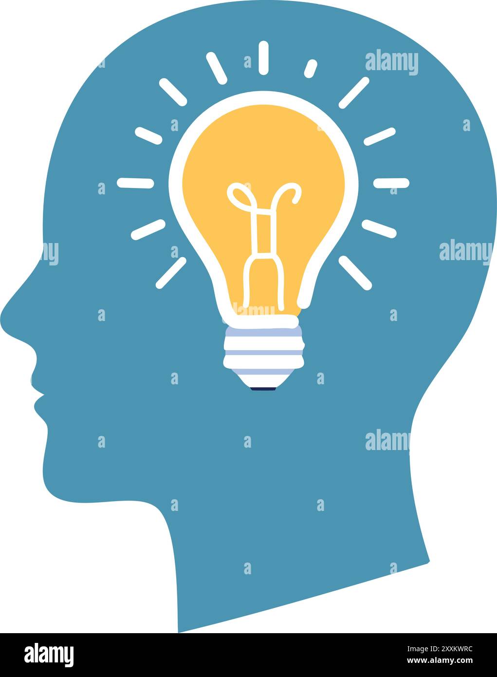 Representing a head Stock Vector Images - Alamy