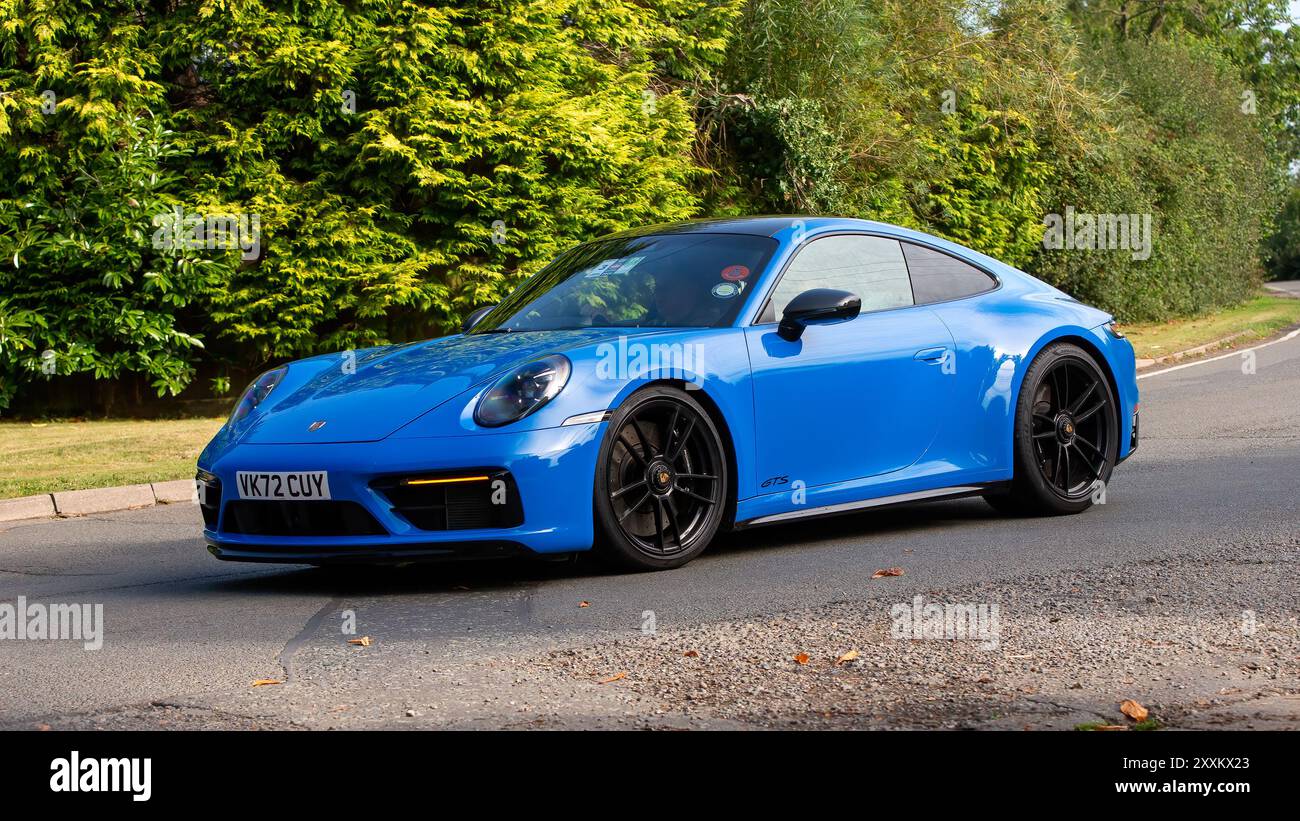 Whittlebury,Northants.,UK - Aug 25th 2024: blue 2022 Porsche 911 ...