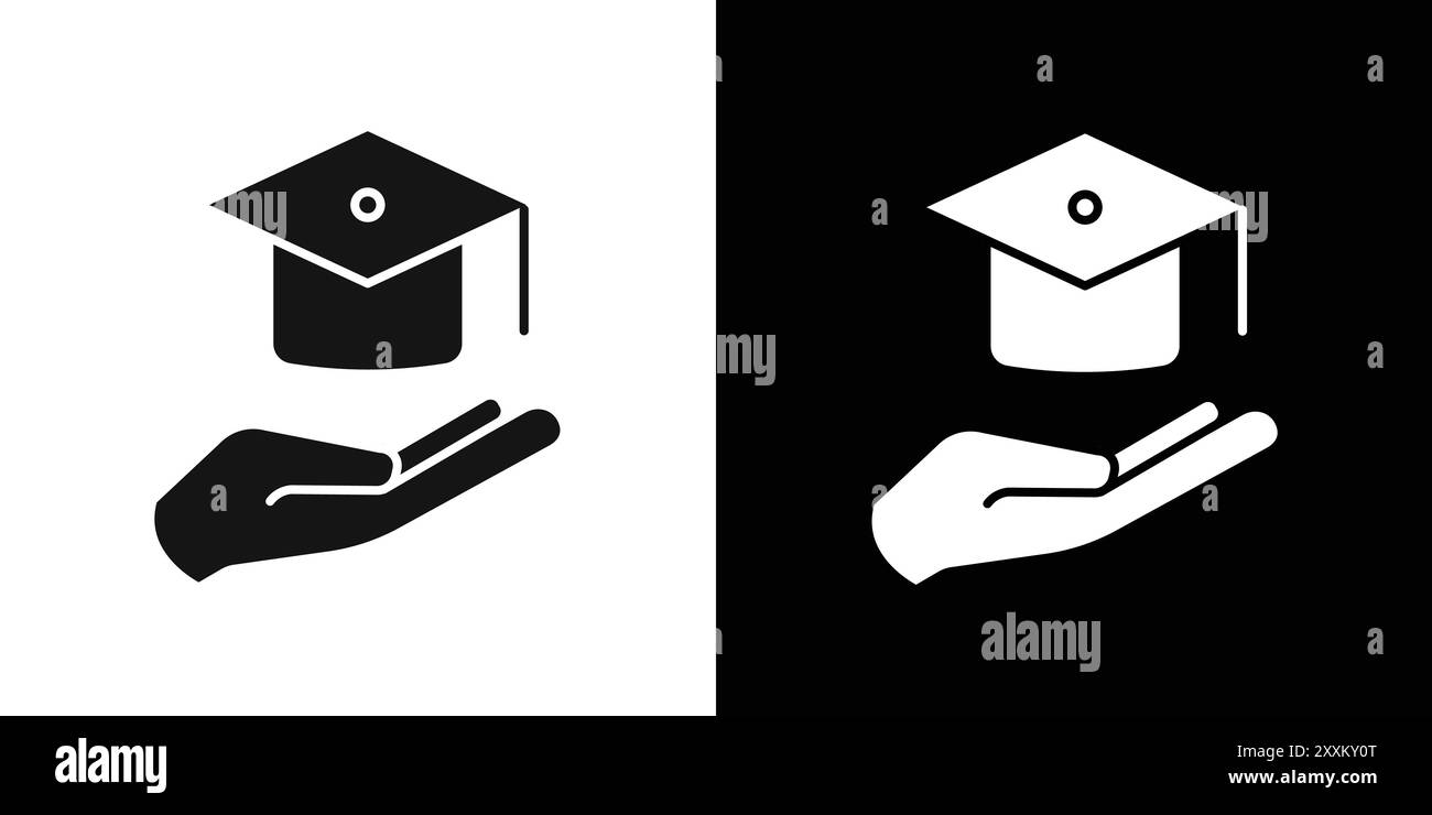 Accessible or free education icon Vector symbol or sign set collection ...