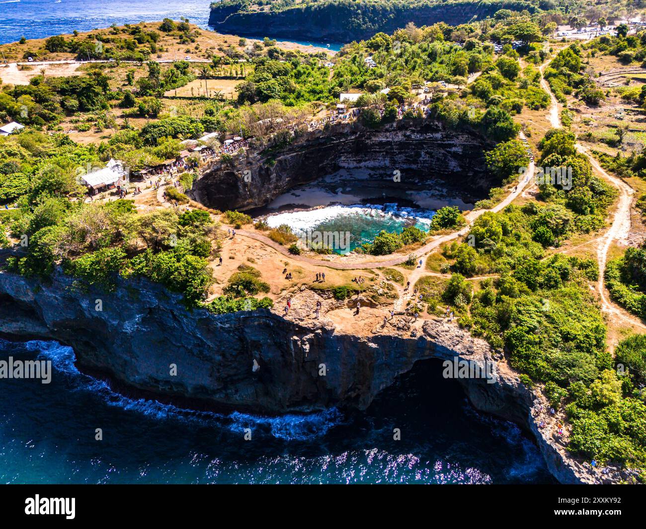 Broken beach on penida island hi-res stock photography and images - Alamy