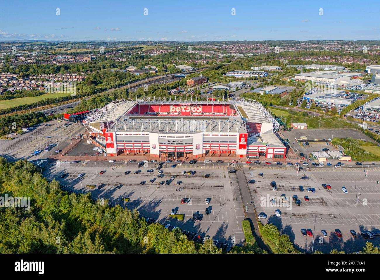Football stadium aerial stoke hi-res stock photography and images - Alamy