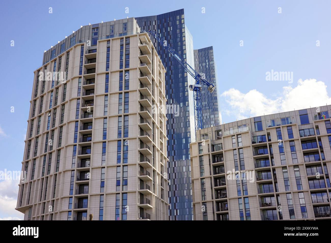 Manchester, Greater Manchester, UK. August, 24, 2024: Modern apartment ...
