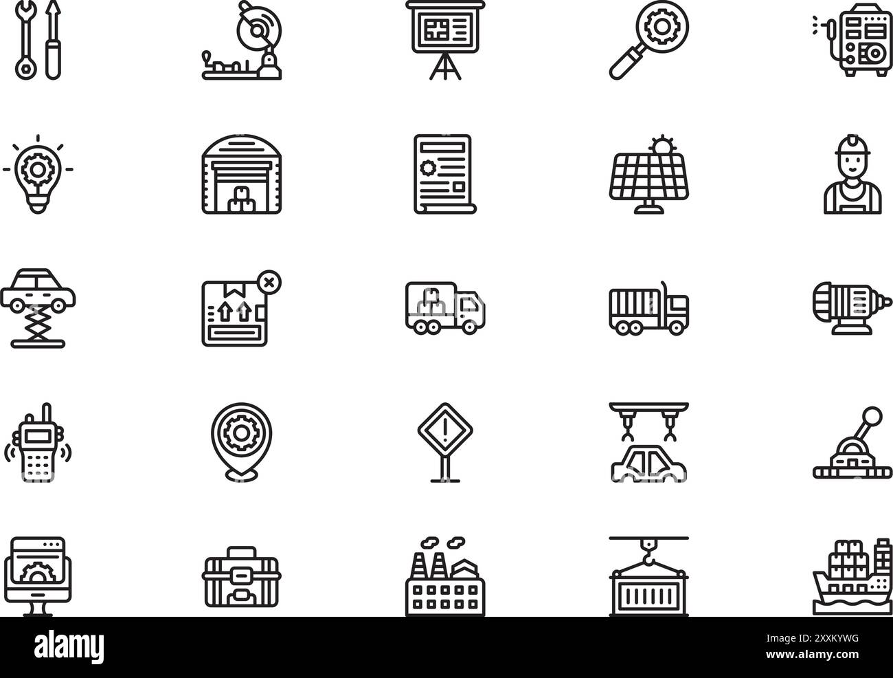 Solar manufacturing Stock Vector Images - Alamy