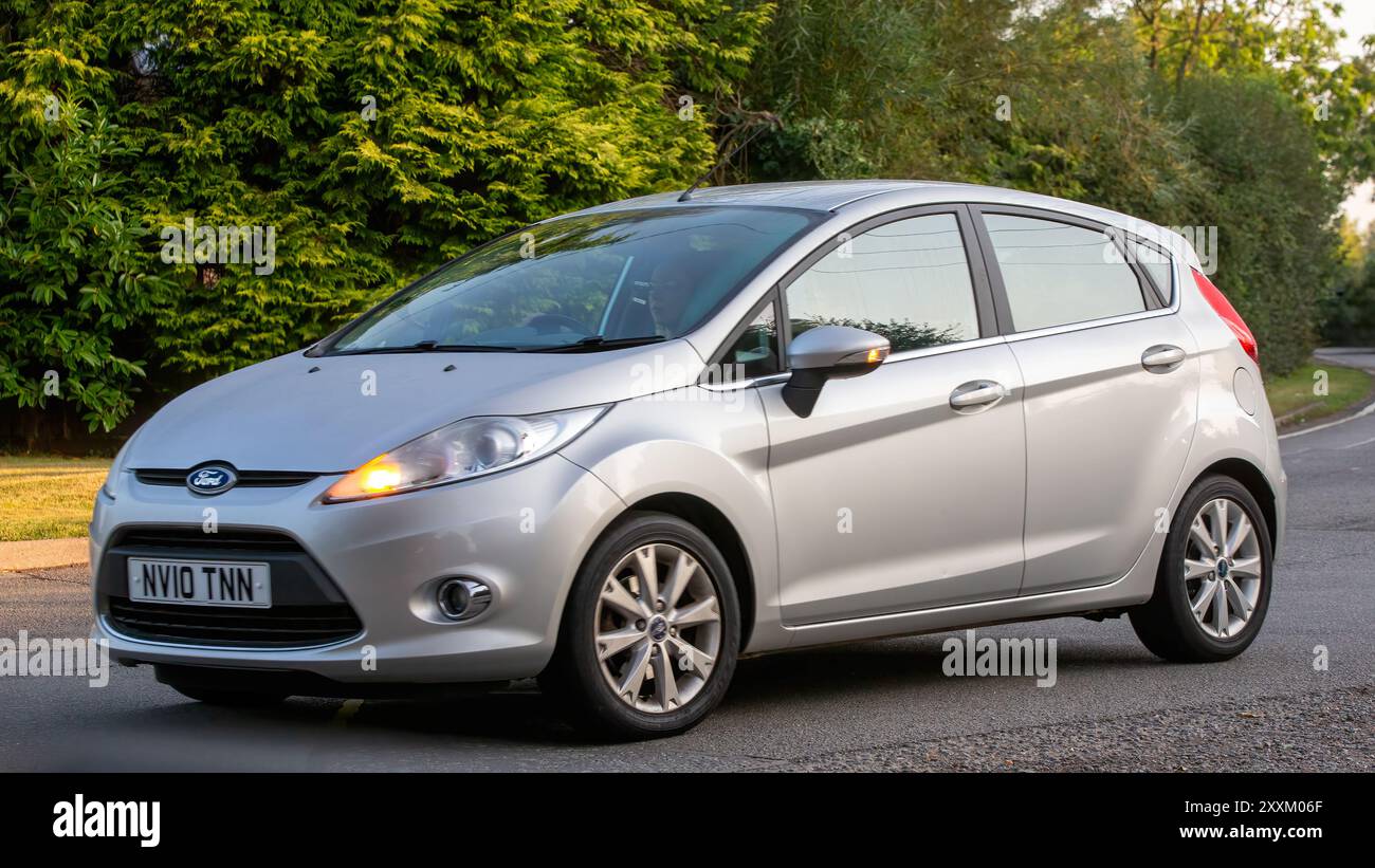 Whittlebury,Northants.,UK - Aug 25th 2024: 2010 silver Ford Fiesta car ...