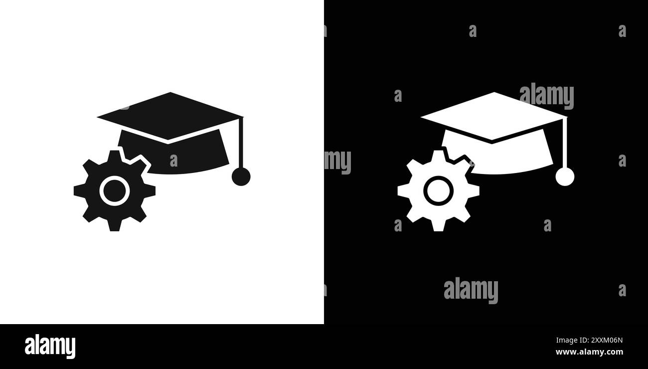 Engineering education icon Vector symbol or sign set collection in ...