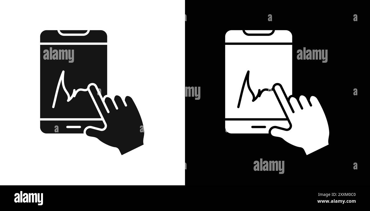 Finger confirms signature icon Vector symbol or sign set collection in ...