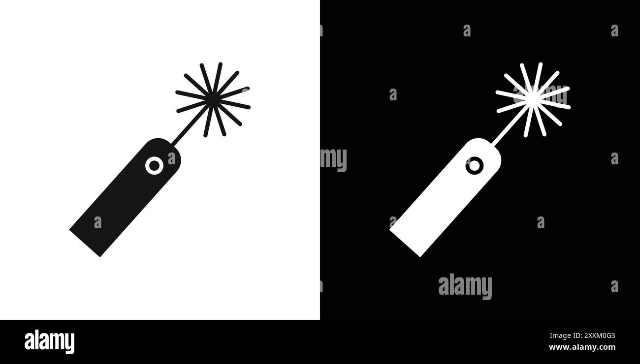laser icon Vector symbol or sign set collection in black and white ...