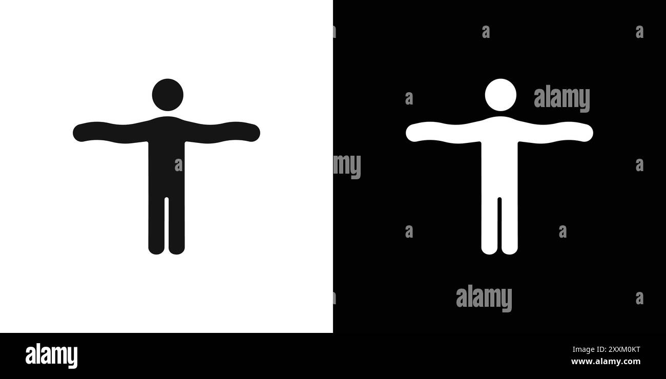 Flexibility icon Vector symbol or sign set collection in black and ...