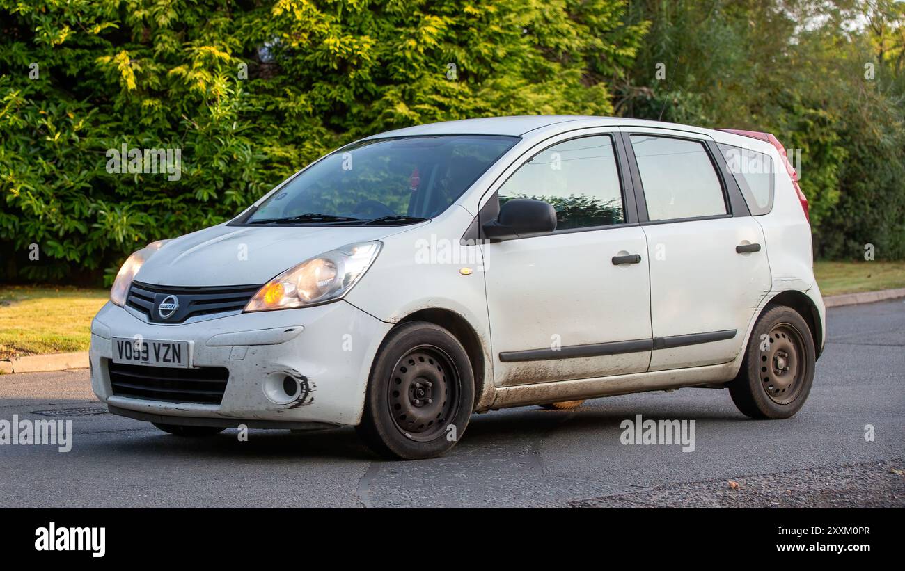 Whittlebury,Northants.,UK - Aug 25th 2024: 2009 white Nissan Note ...