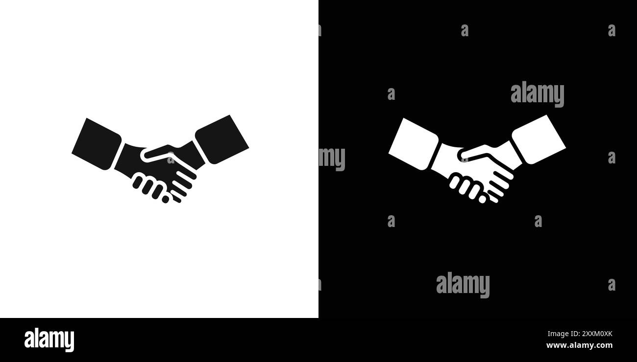 Commitment icon Vector symbol or sign set collection in black and white ...