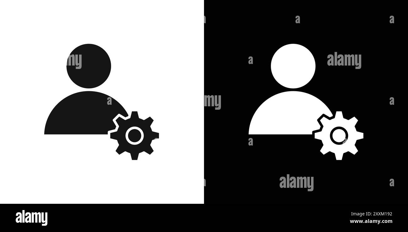 User Management Icon Vector symbol or sign set collection in black and ...