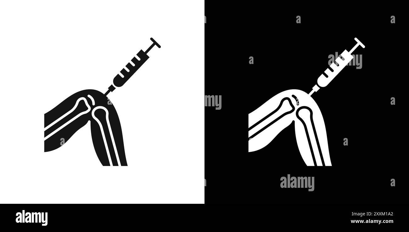 Treatment arthritis icon Vector symbol or sign set collection in black ...