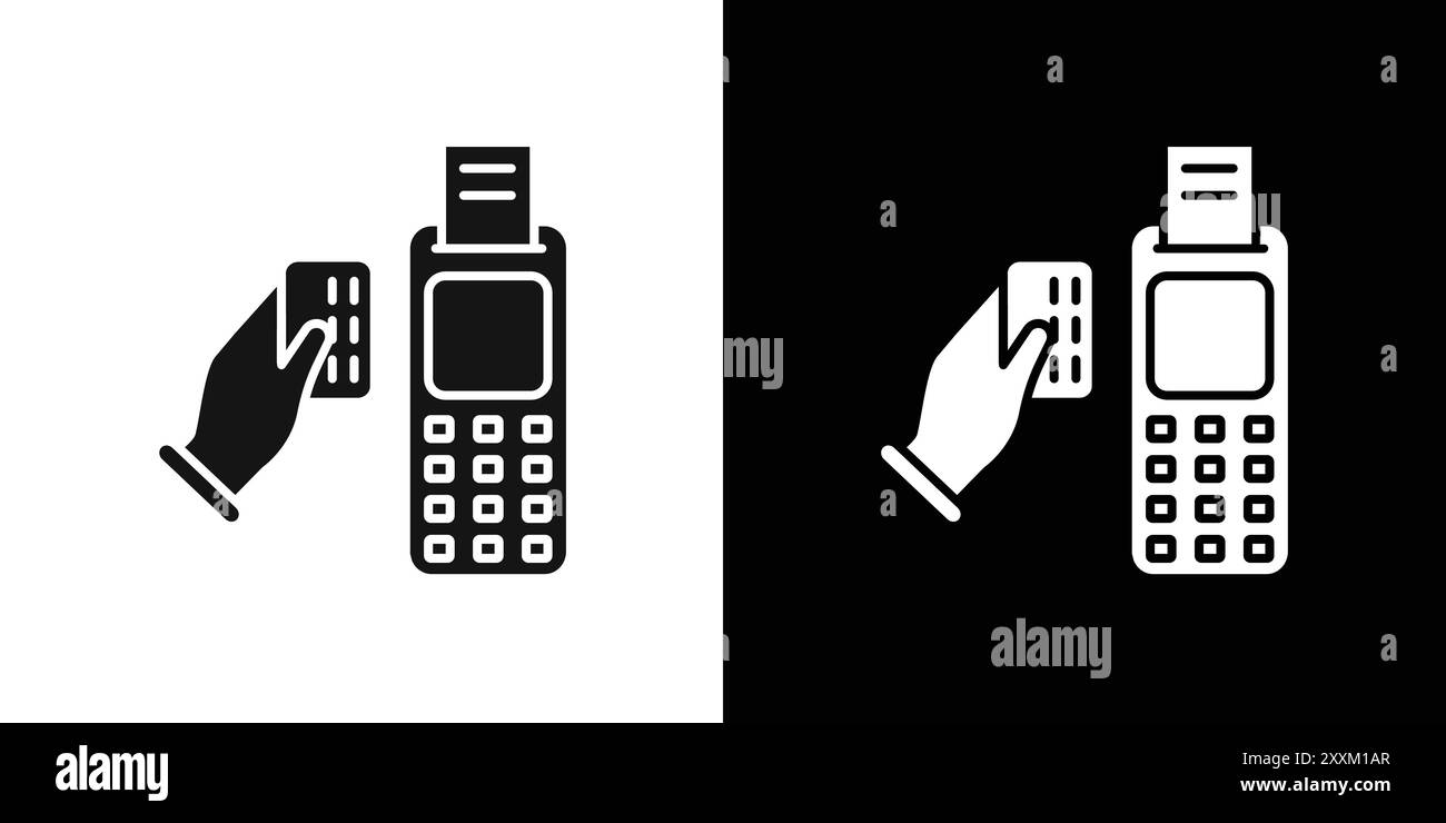 Data collection terminal black icon hi-res stock photography and images ...