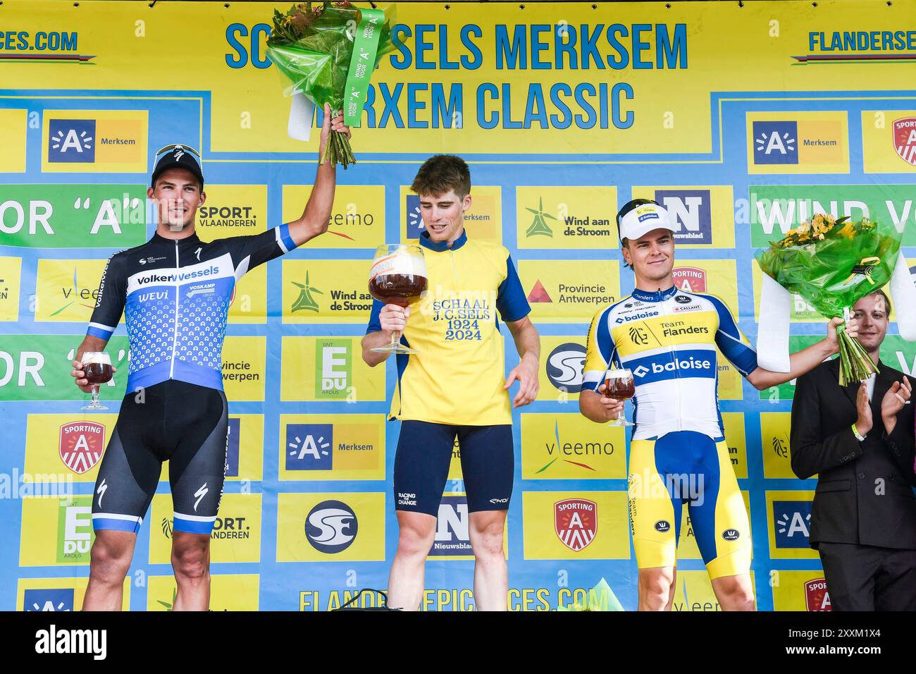 Merksem, Belgium. 25th Aug, 2024. Dutch Timo de Jong of Volkerwessels ...