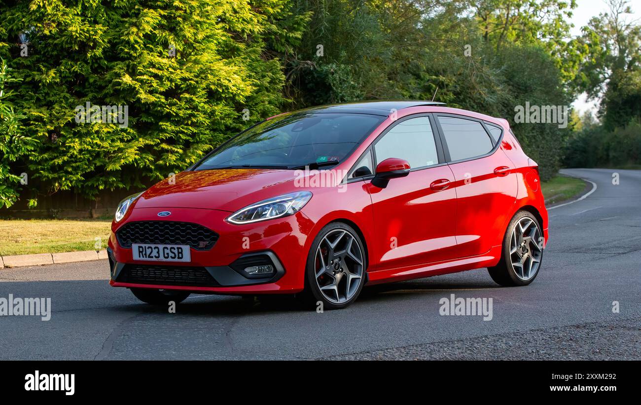 Whittlebury,Northants.,UK - Aug 25th 2024: 2019 red Ford Fiesta st-3 ...
