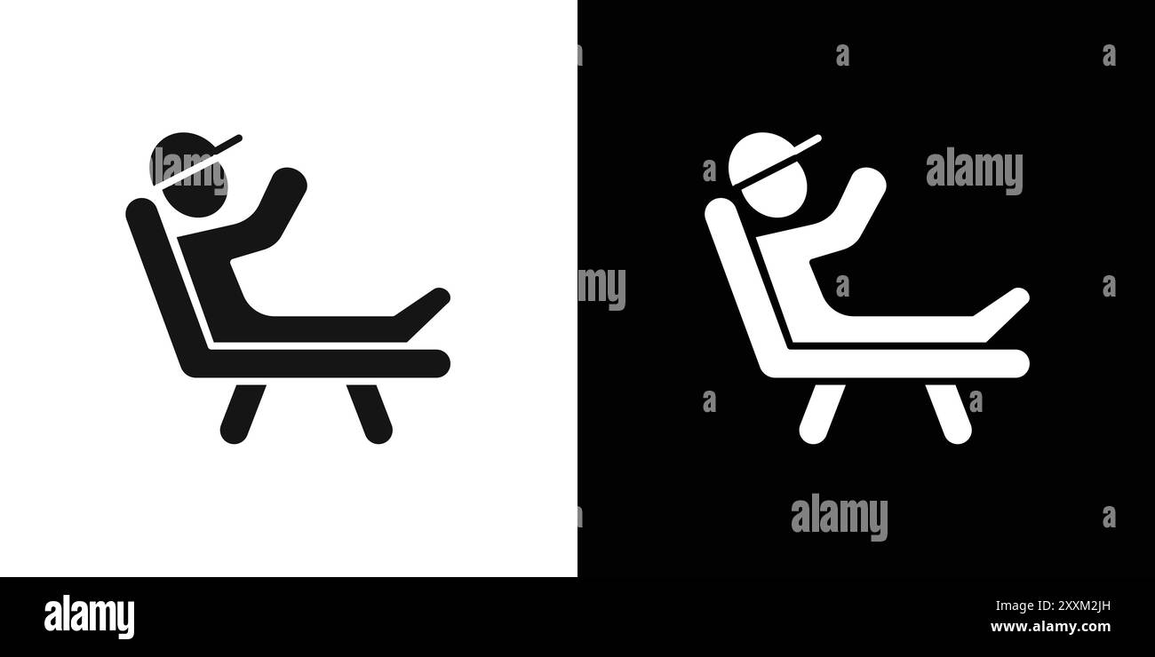 Rest relax black man Stock Vector Images - Alamy