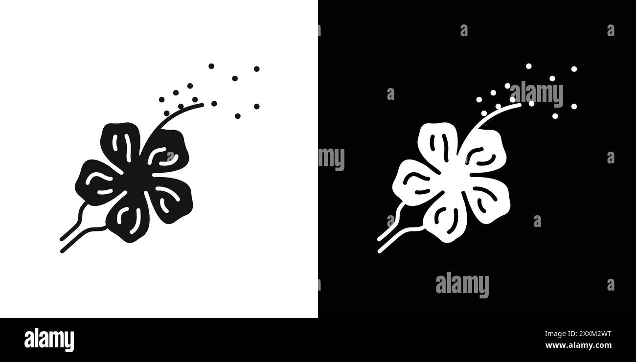 Fluffy white pollen Stock Vector Images - Alamy