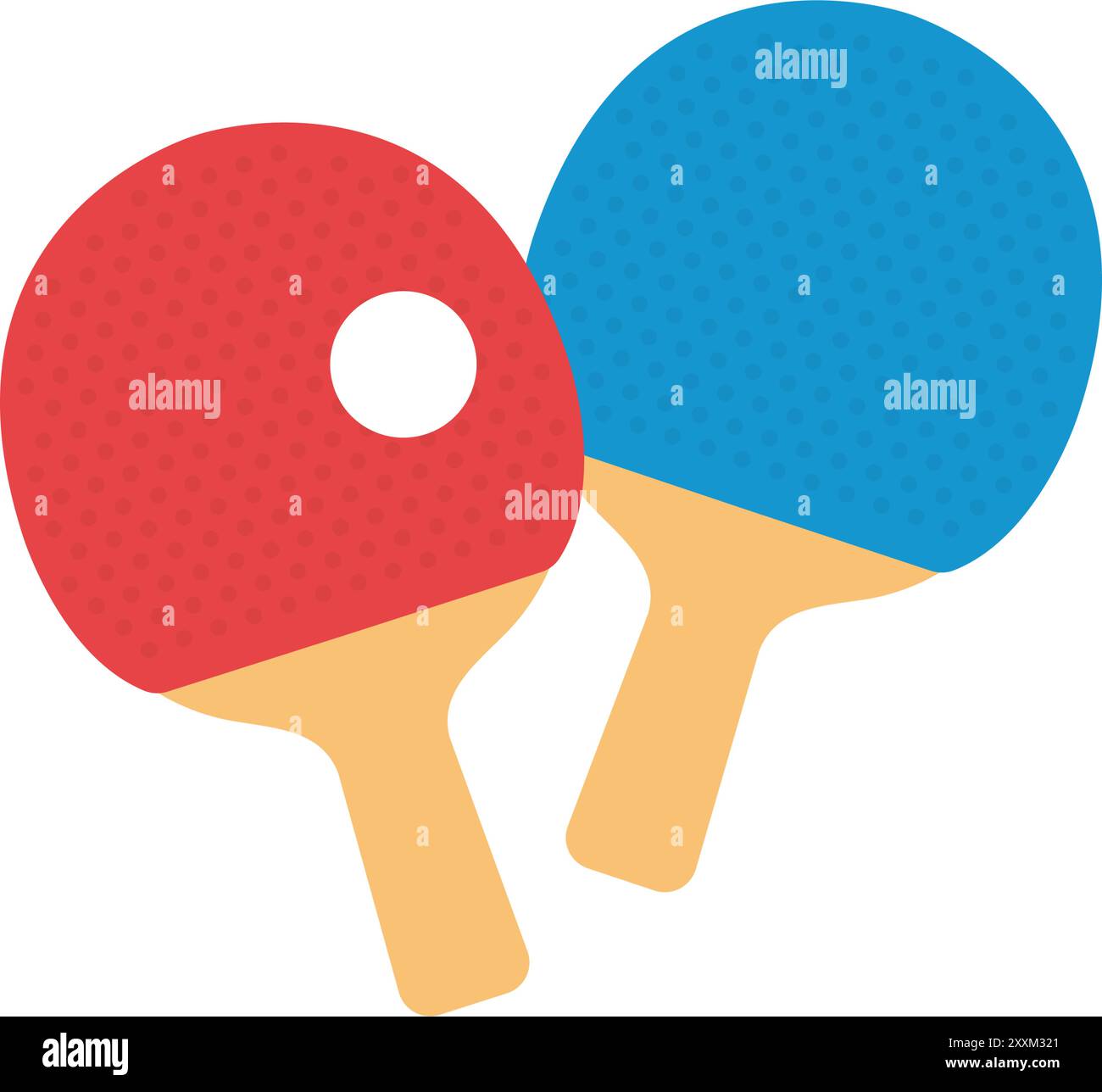 Ping pong icon in flat style. Racket and ball vector illustration on ...