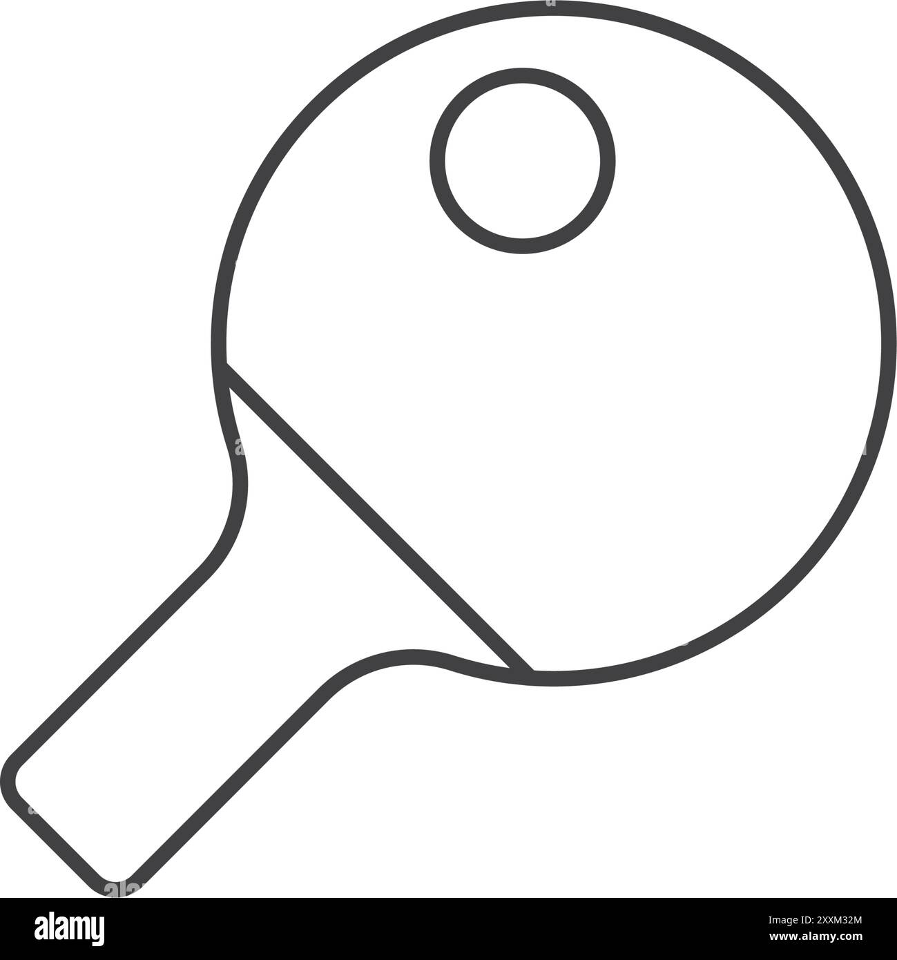 Ping pong icon in flat style. Racket and ball vector illustration on ...