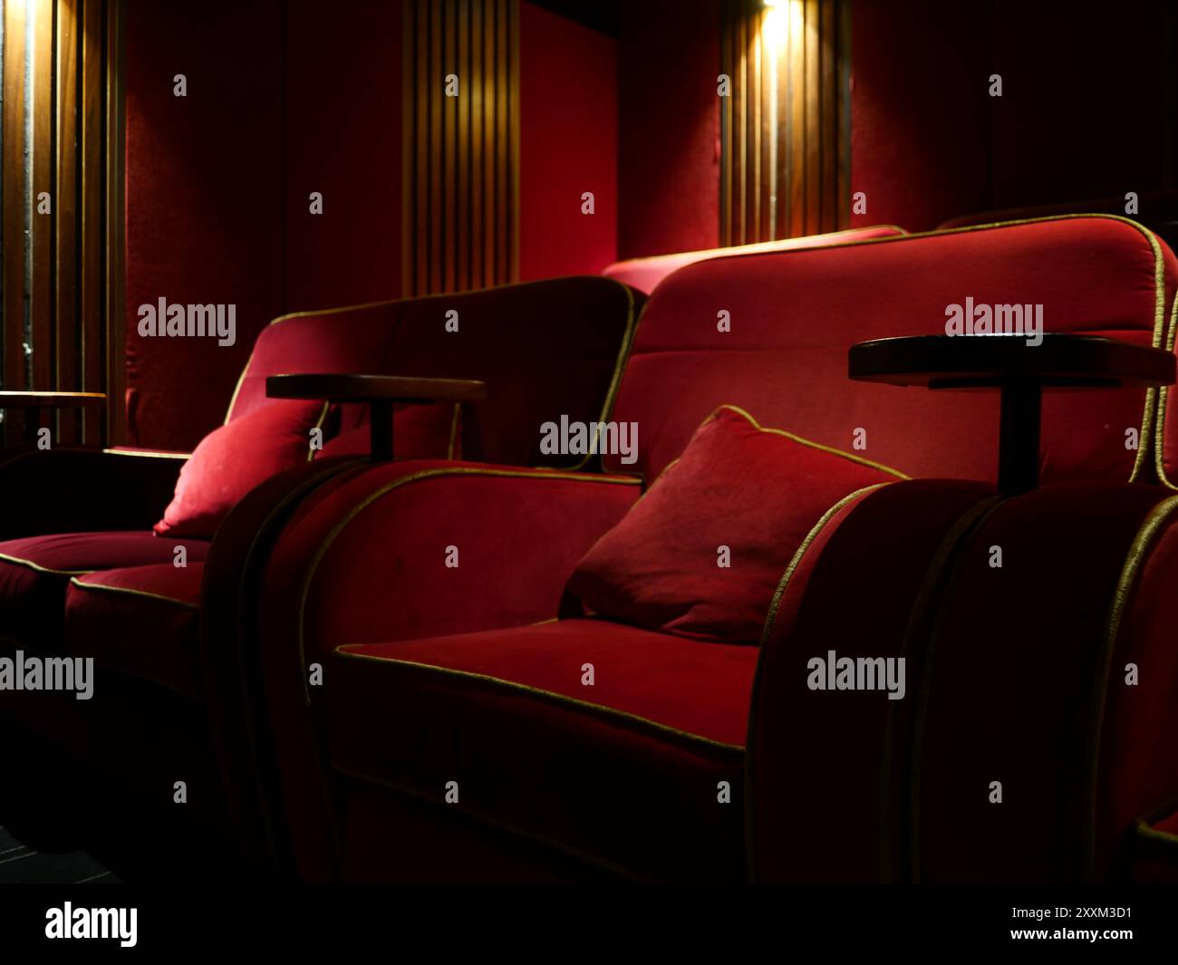 Everyman cinema theatre interior seating Stock Photo - Alamy