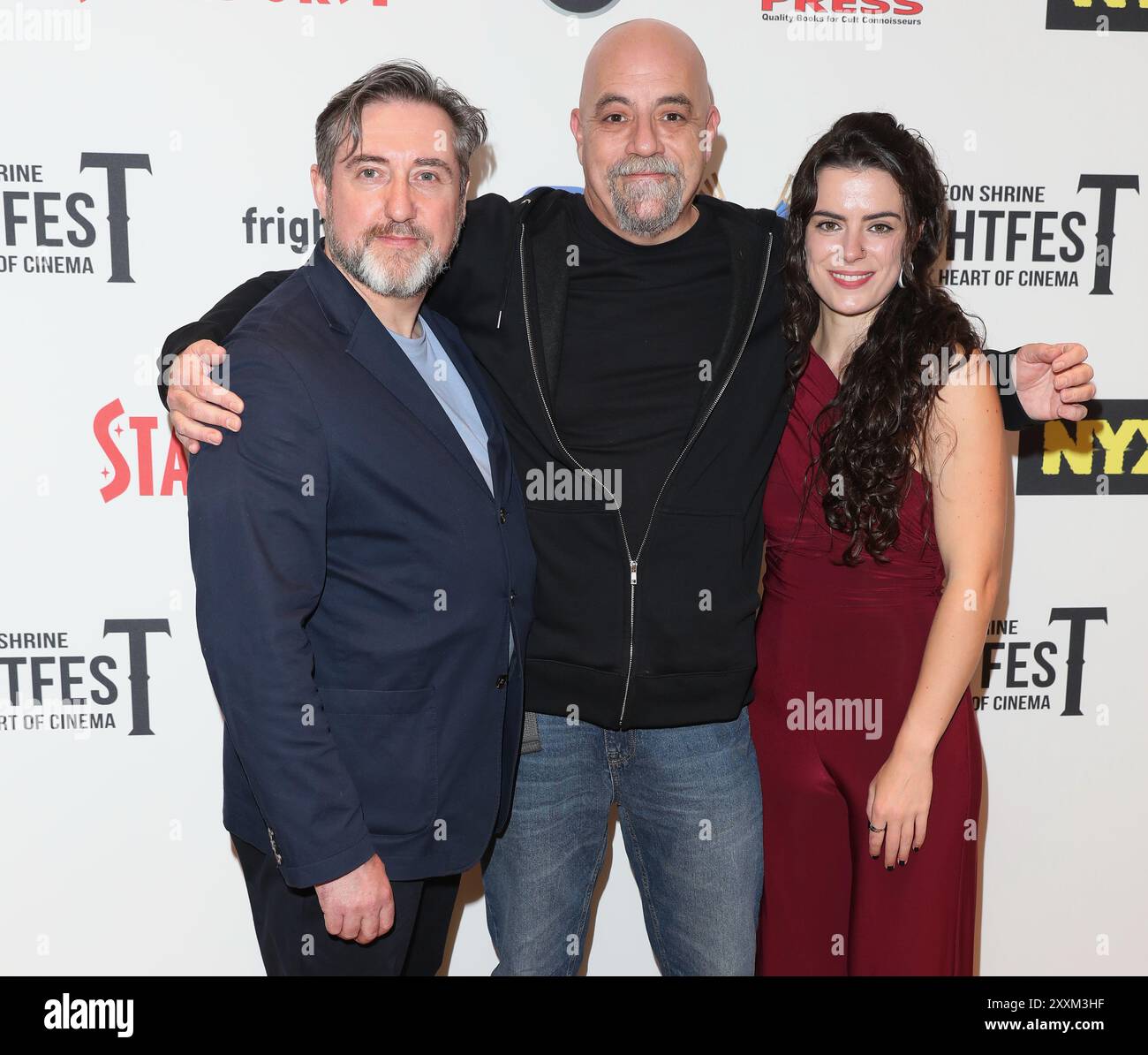 London, UK. 25th Aug, 2024. Johnny Vivash, Elle O'Hara and Hayden ...