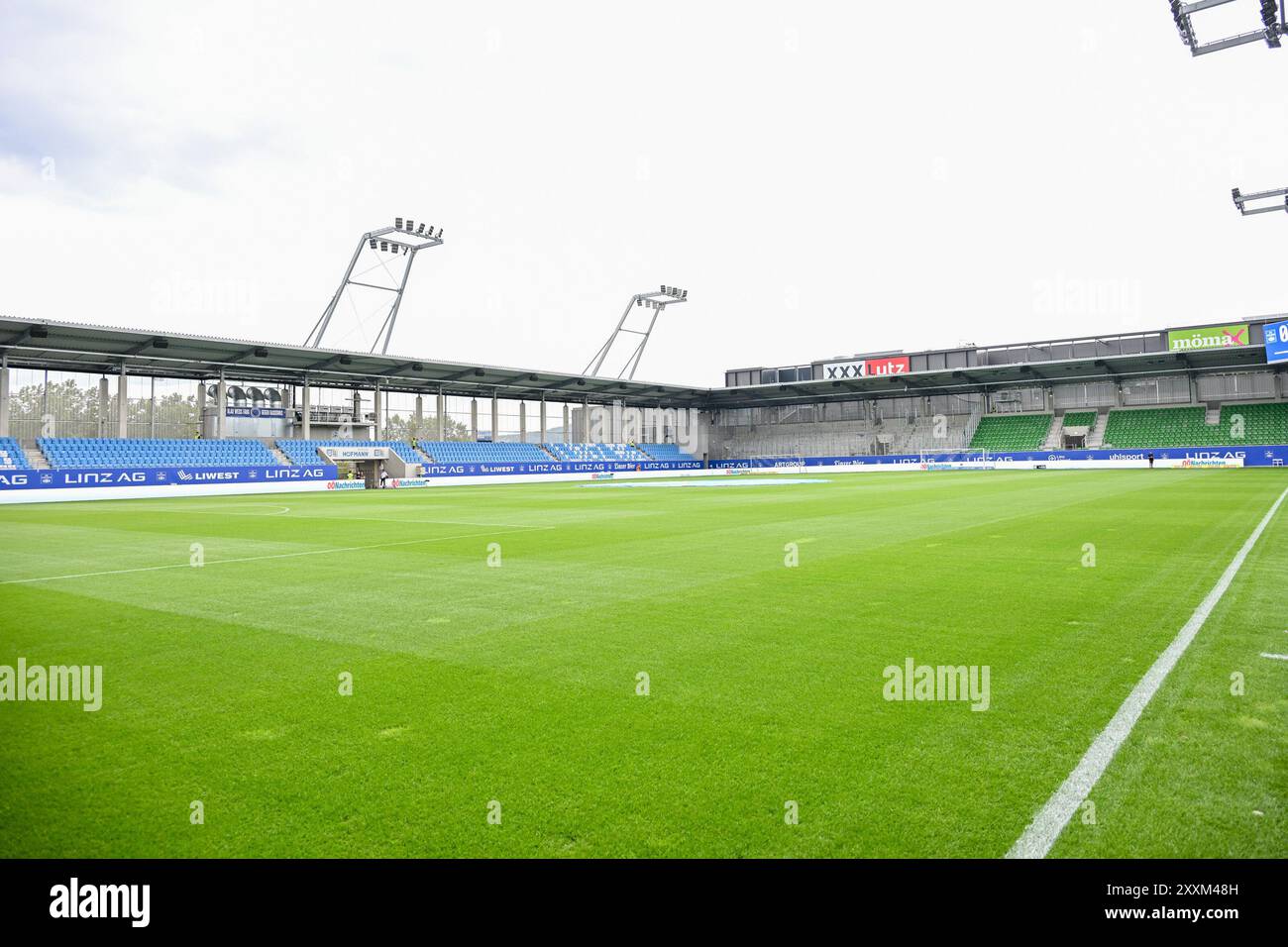 Linz, Austria. 25th Aug, 2024. LINZ, AUSTRIA -AUGUST 25: an overview of ...
