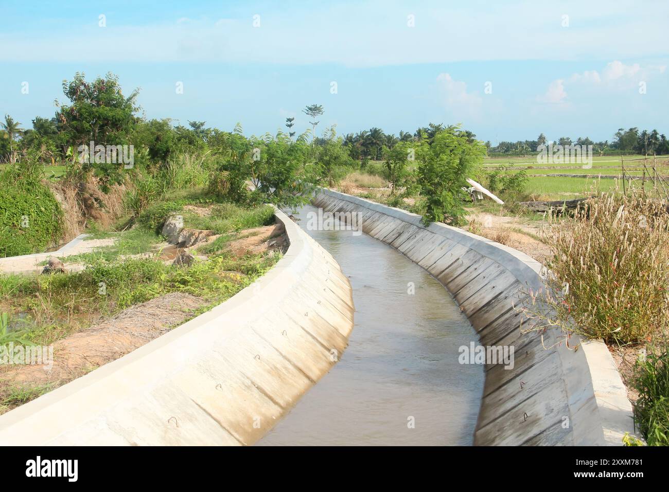 Agriculture rice paddy irrigation water hi-res stock photography and ...