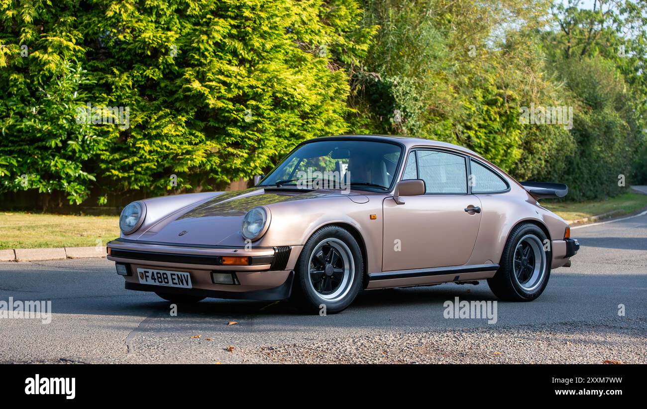 Whittlebury,Northants.,UK - Aug 25th 2024: 1988 gold Porsche 911 ...