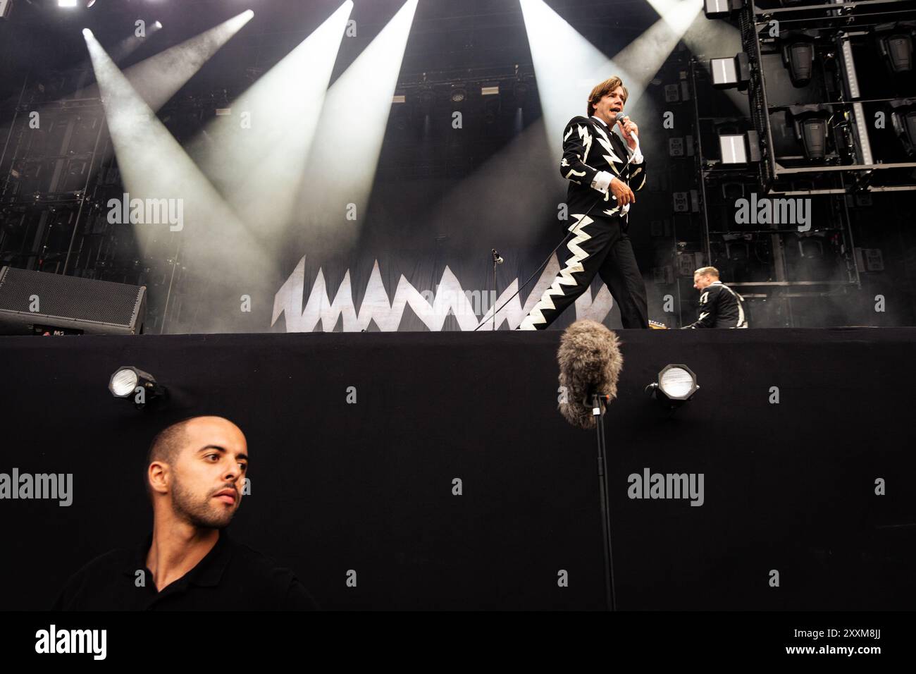 Paris, France. 22nd Aug, 2024. Pelle Almqvist, the lead singer of the ...