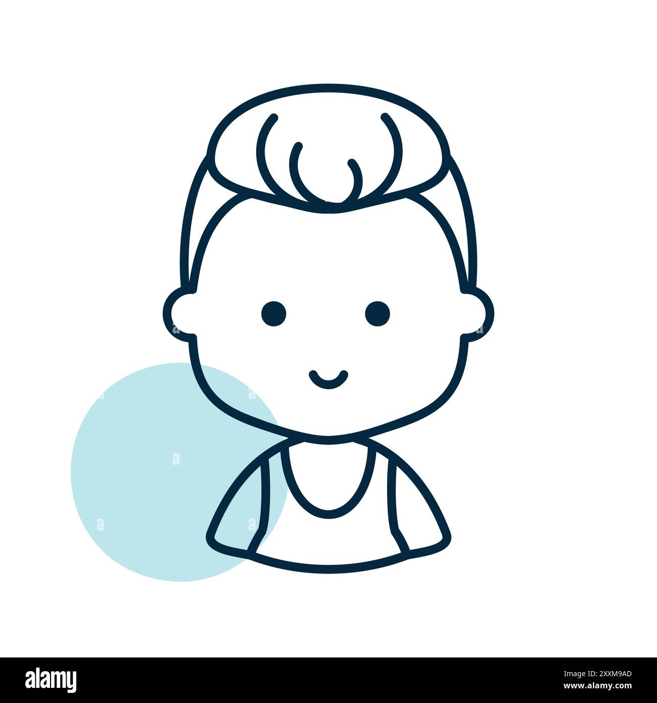 Man boy character face avatar vector icon. Hipster symbol. Avatar ...