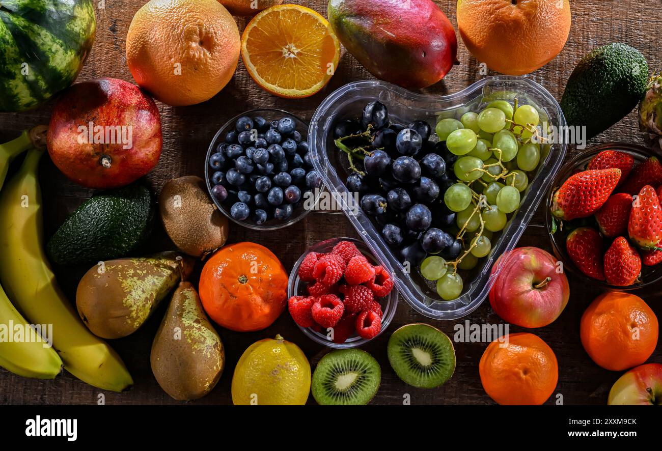 Food products representing fruitarian diet hi-res stock photography and images - Alamy