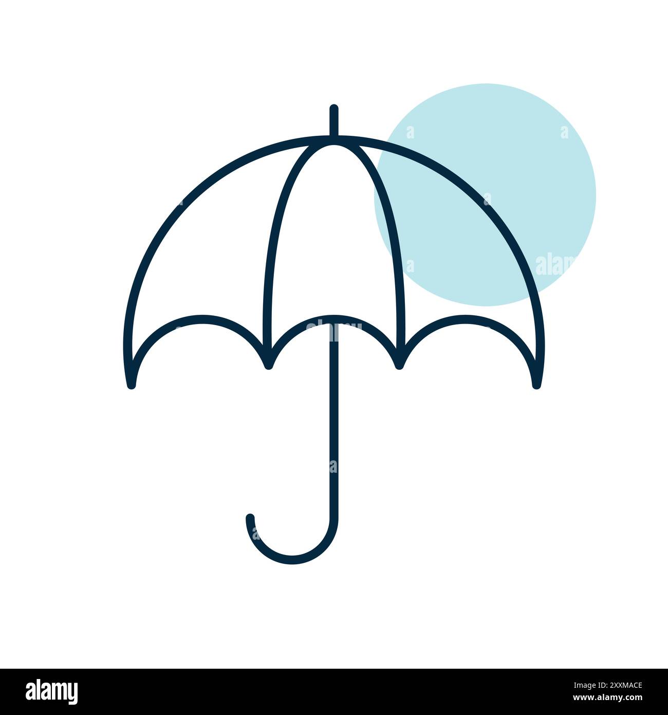 Umbrella vector icon. Investment protection symbol. Weather accessory ...