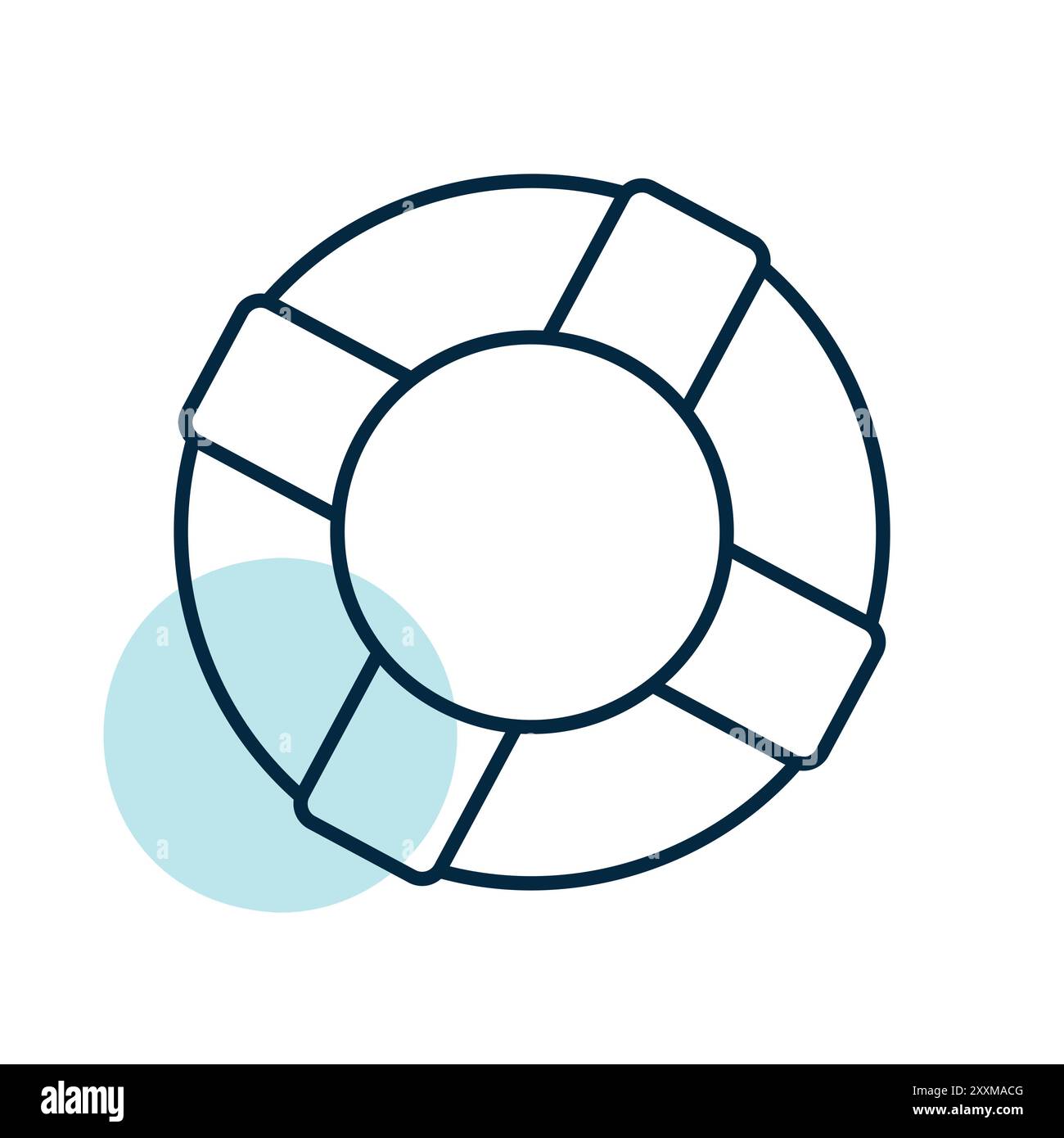 Life ring vector icon. Life preserver symbol. Life saving sign ...