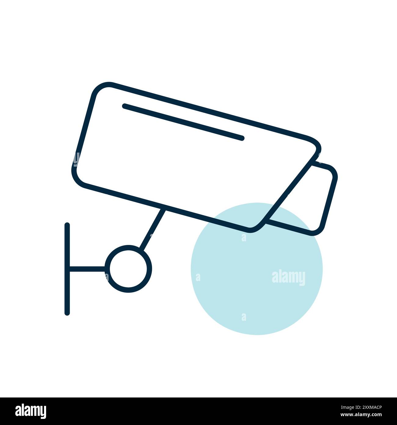 Cctv camera vector icon on white background. Security sign. Graph ...