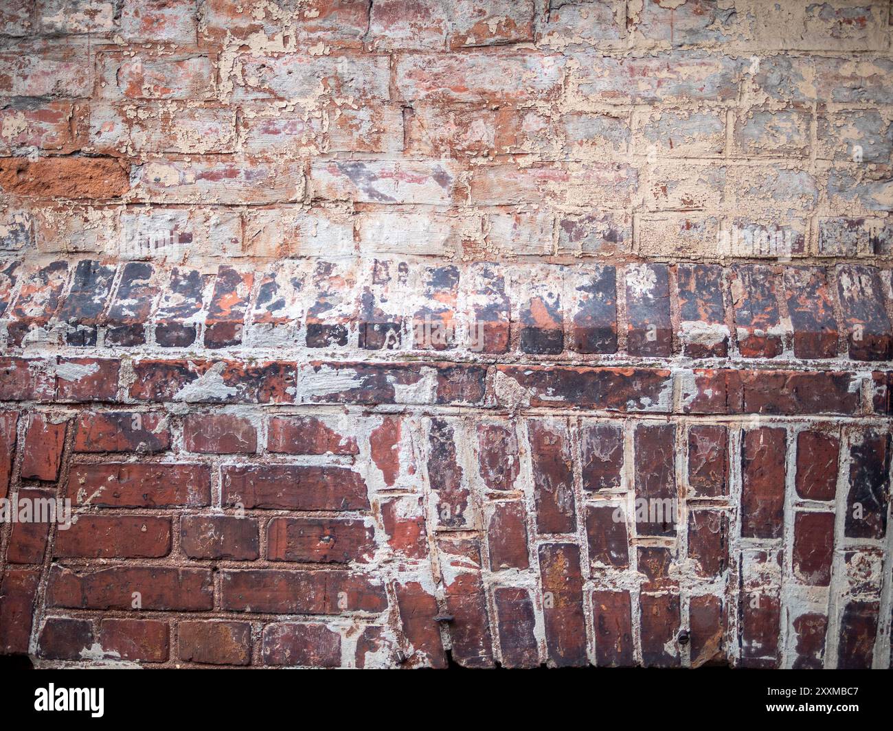 architecture background - brick wall of old building in Kaliningrad ...