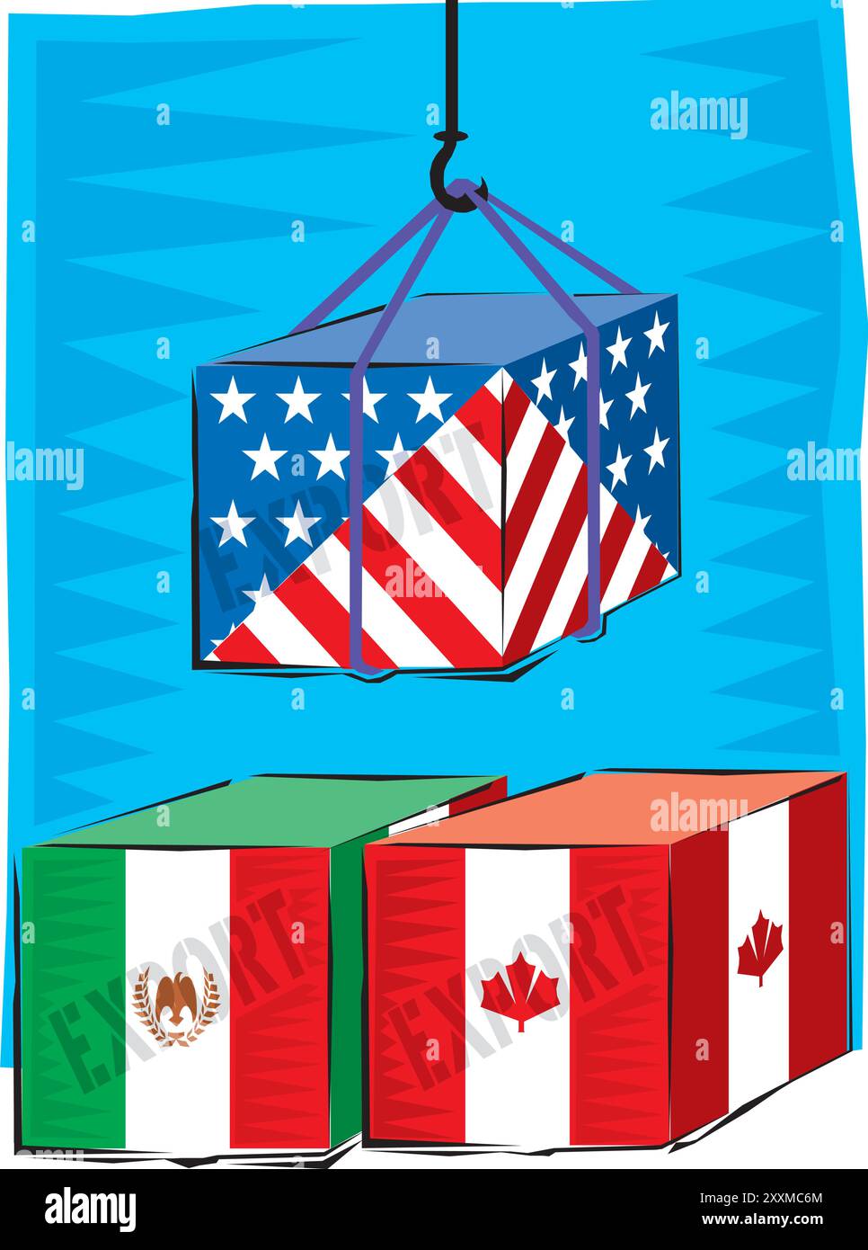 Abstract Clipart of International trade appear shipping a goods design ...